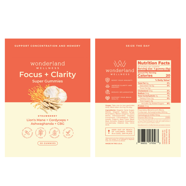 Focus & Clarity Super Gummies - DENEX Hemp Co.